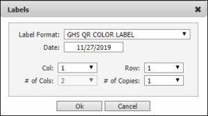 Color Coded Labels for Chemical Storage and Segregation